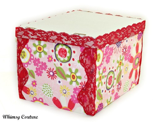 Free Tutorial - Cuddle Fabric Covered Storage Box - Whimsy Couture ...