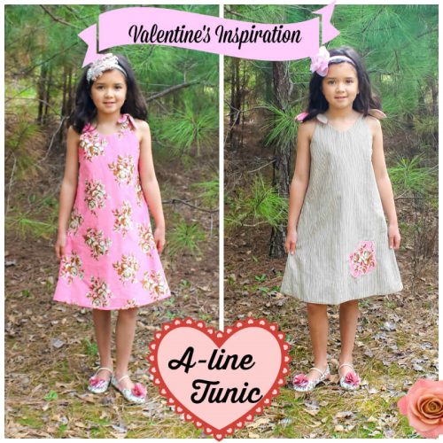A-Line Tunic Dress Pattern For Girls - Whimsy Couture Sewing Patterns ...