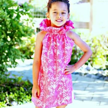 High Collar Dress Pattern - Girls - Whimsy Couture Sewing Patterns Products