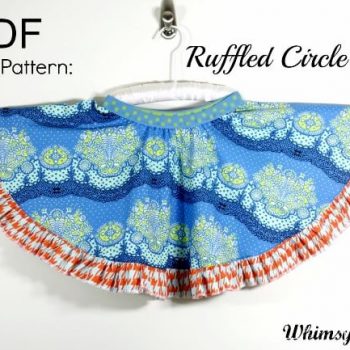 Ruffled Circle Skirt Sewing Pattern - Whimsy Couture Sewing Patterns ...