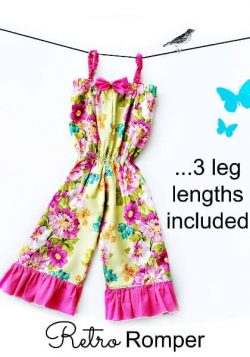 Retro Romper Sewing Pattern - Whimsy Couture Sewing Patterns Products