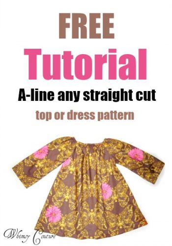 A-Line Curve Sewing Pattern - Whimsy Couture Sewing Patterns Products
