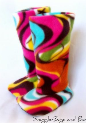 Fleece Booties Sewing Pattern - Whimsy Couture Sewing Patterns Products