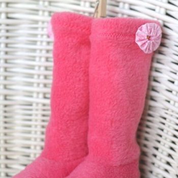Fleece Booties Sewing Pattern - Whimsy Couture Sewing Patterns Products